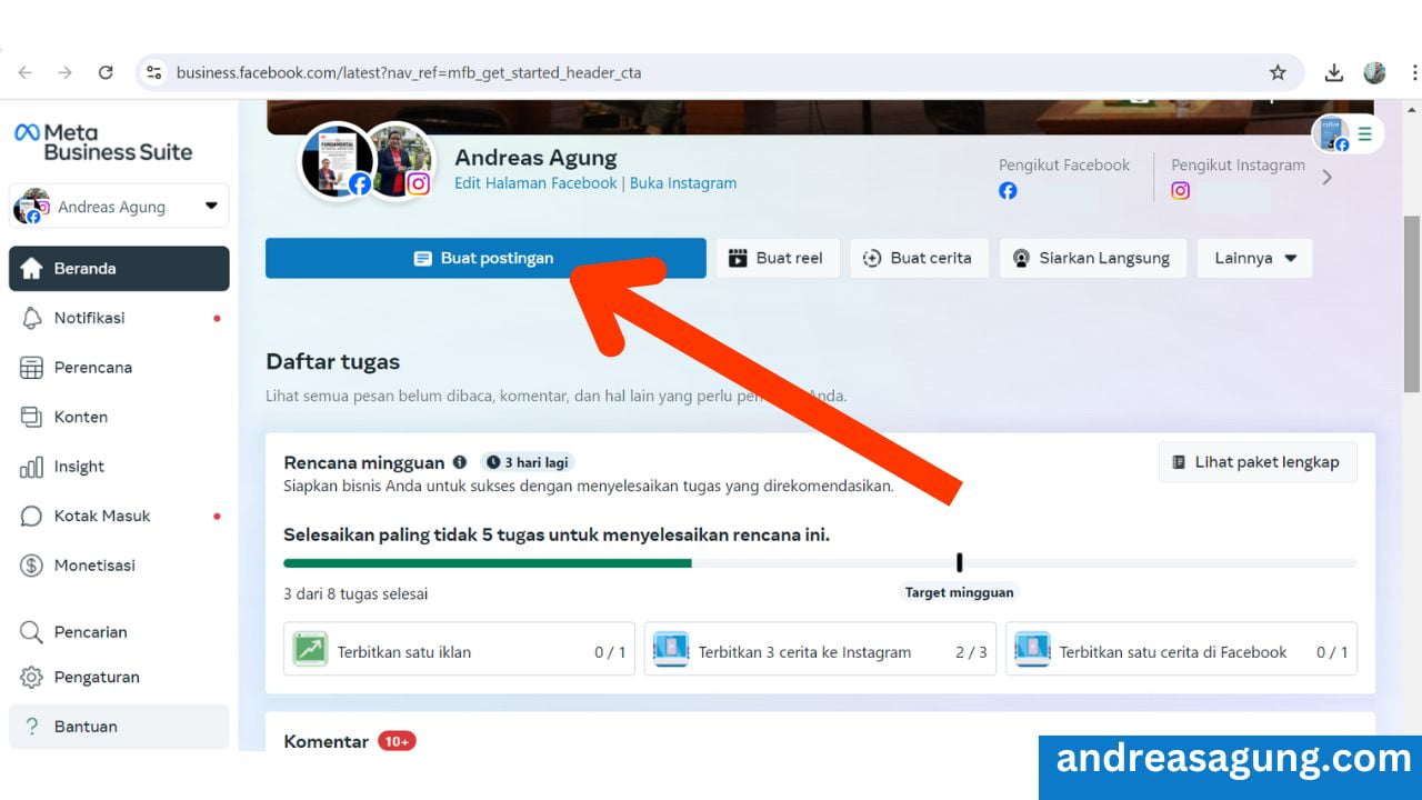 Cara Posting Otomatis dan Terjadwal di FB dan IG (Meta Business Suite ...