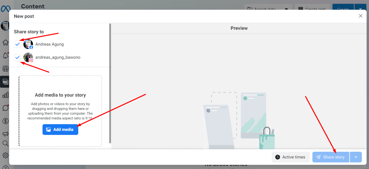 Cara Membuat Story ke FB dan IG Sekaligus dengan Meta Business Suite ...